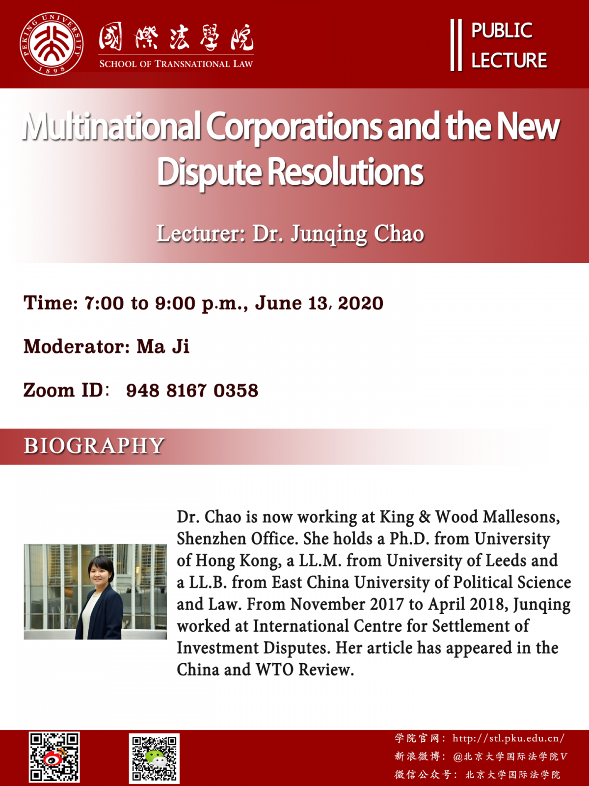 Multinational Corporations and the New Dispute Resolutions - PEKING ...
