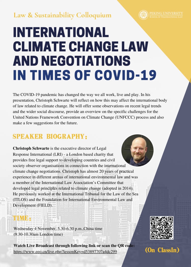 International Climate Change Law and Negotiations in times of COVID-19 ...